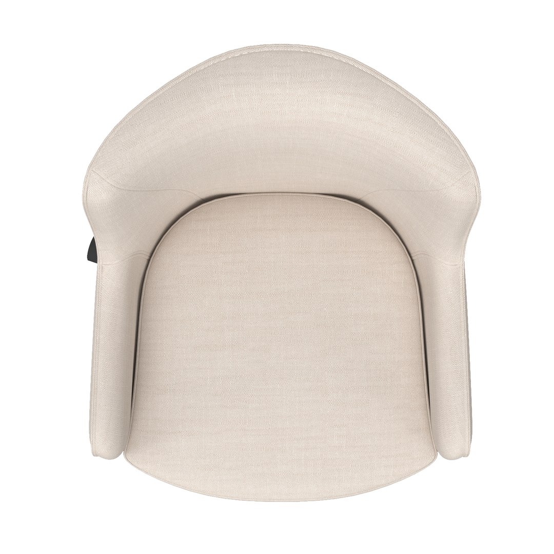 3D Franklin Office Chair Beige Linen 108155 - TurboSquid 2061612