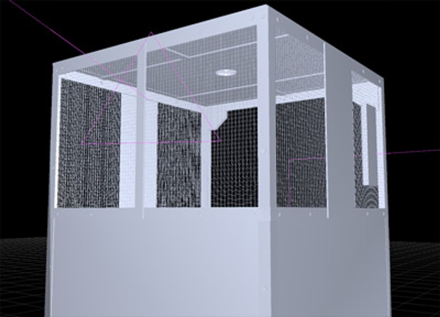 Rust Old Factory Elevator 3d Model