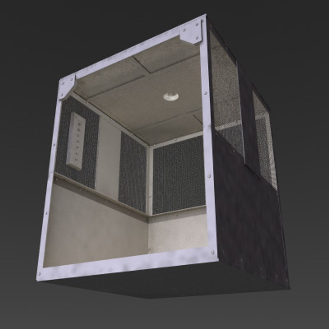 Rust Old Factory Elevator 3d Model