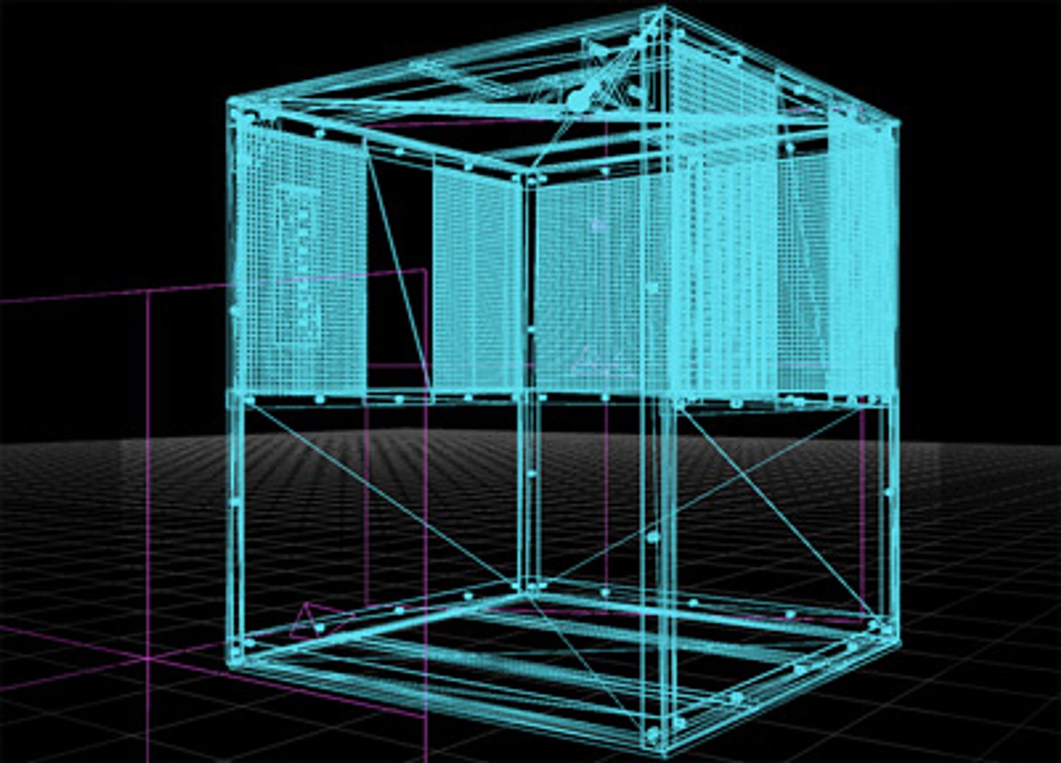 Rust Old Factory Elevator 3d Model