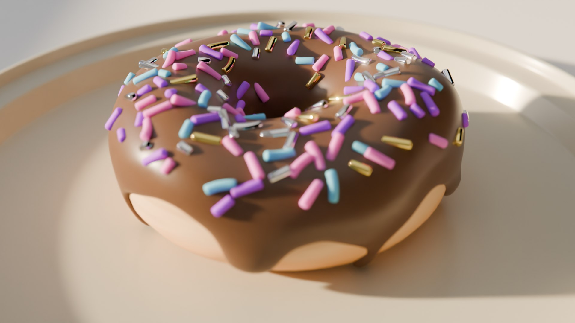 Chocolate Donut Model - TurboSquid 2247210