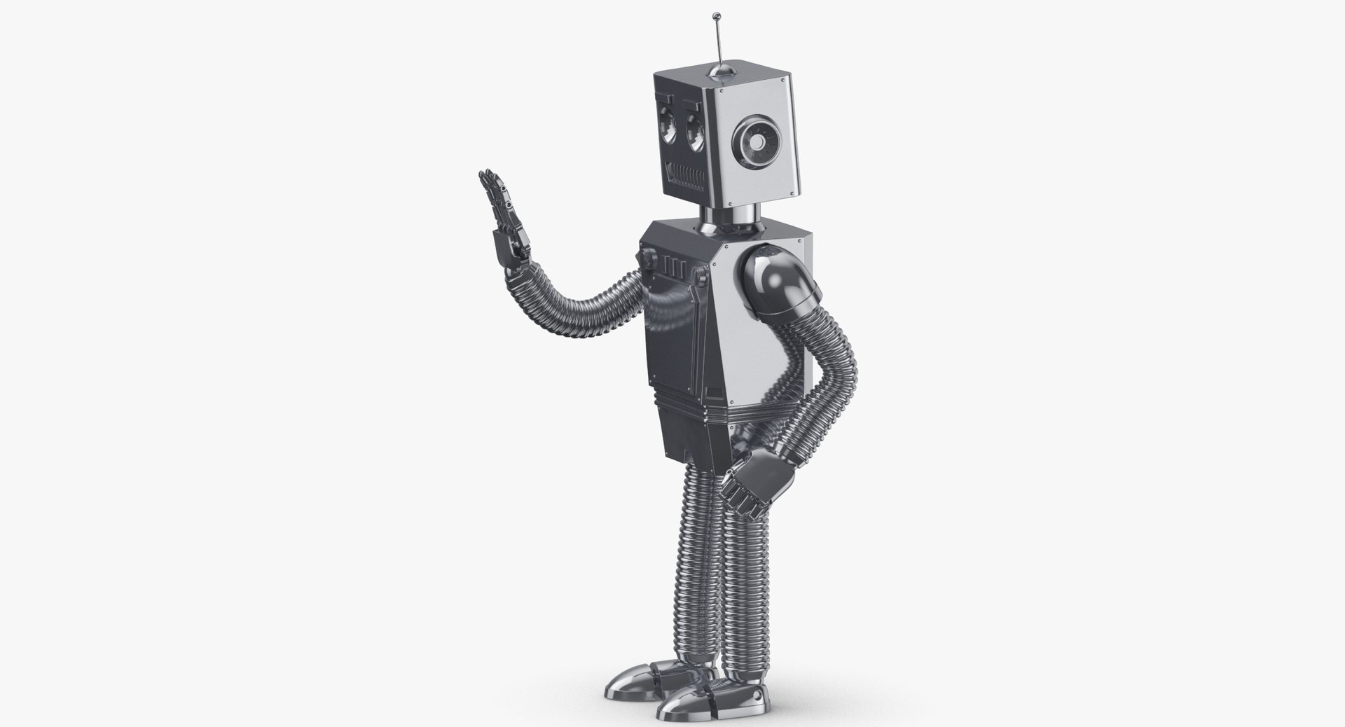 3D Model Robot 01 Waving Clean - TurboSquid 1445582