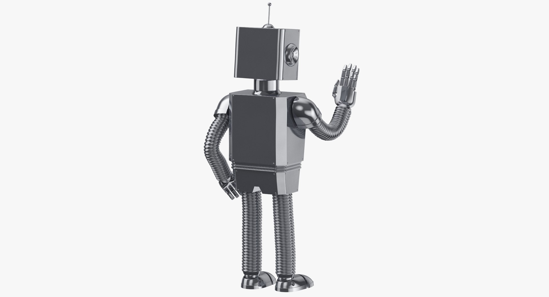 3D Model Robot 01 Waving Clean - TurboSquid 1445582