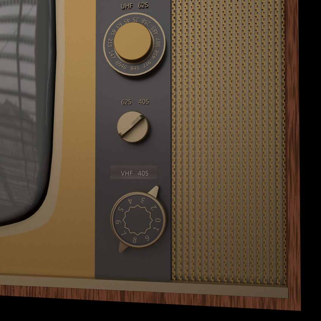 3d Old Tv Model