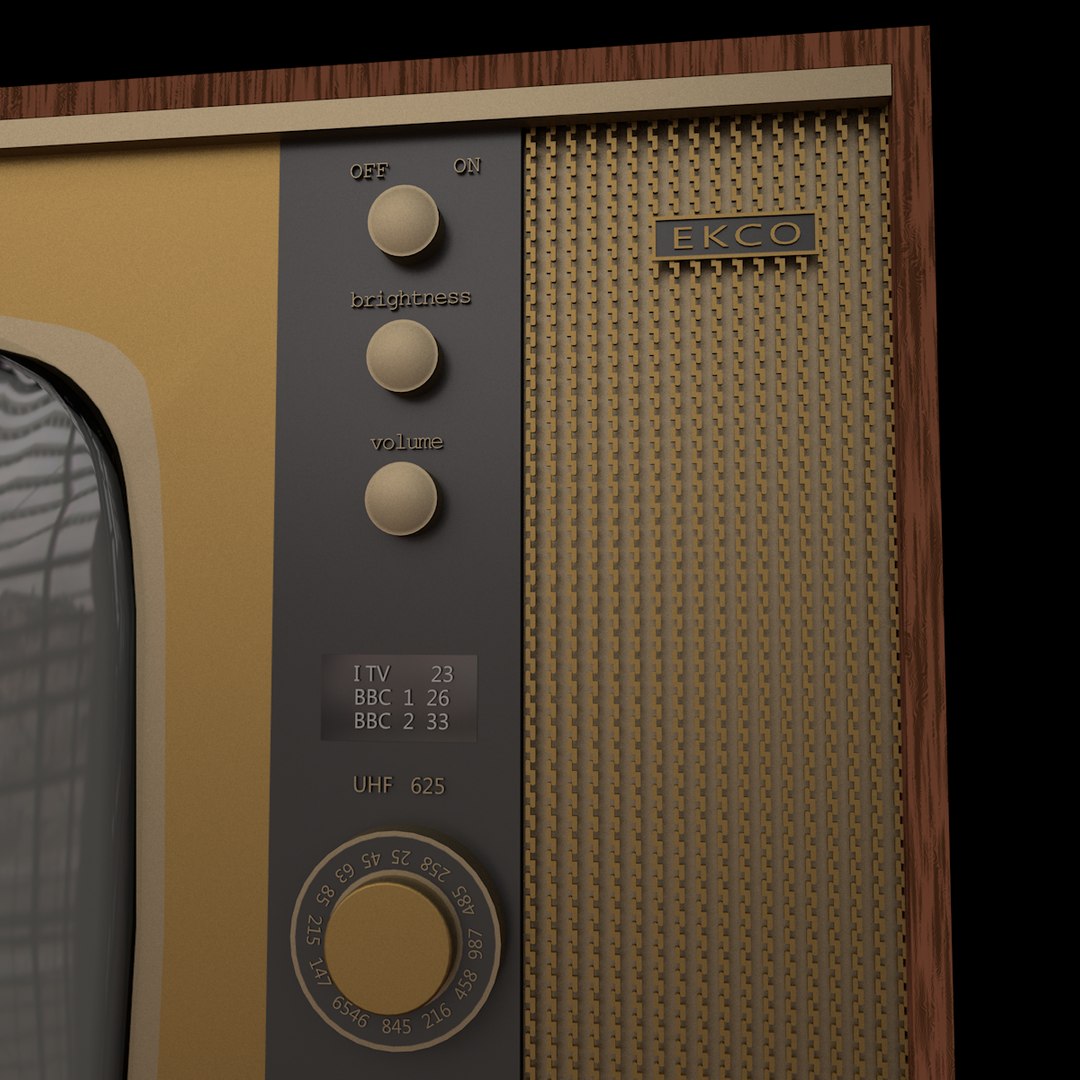 3d Old Tv Model