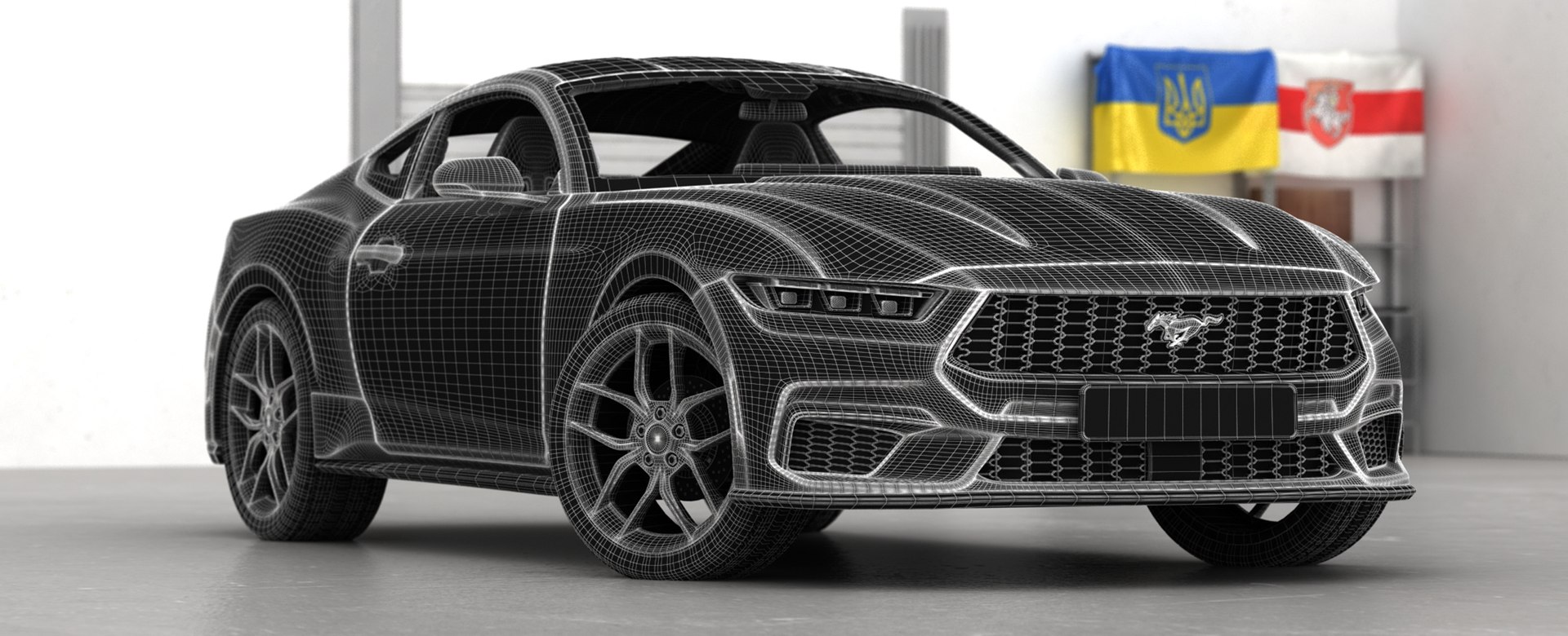 3D Ford Mustang 2024 With Interior - TurboSquid 2037166