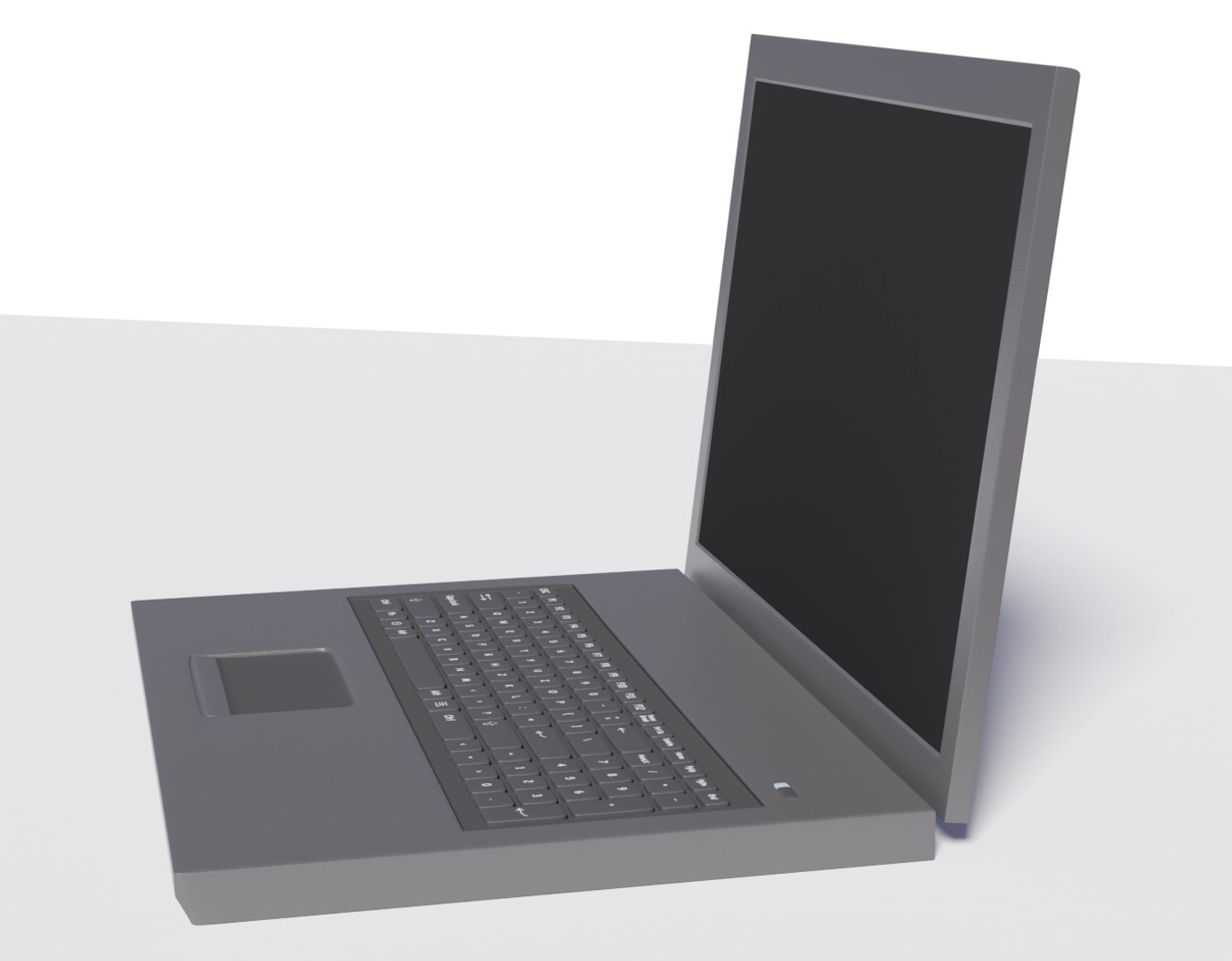 3D simple cartoon laptop - TurboSquid 1523790