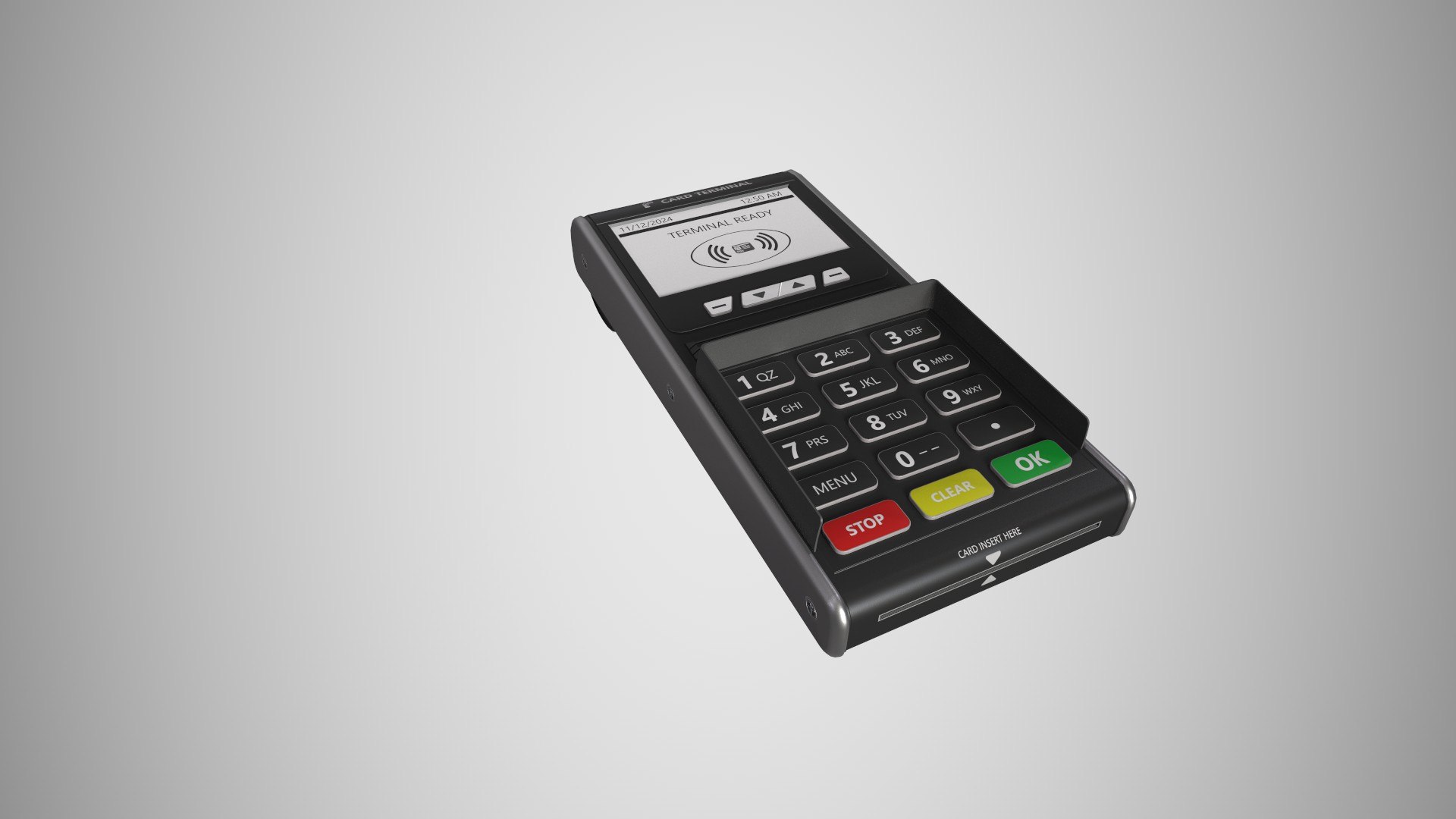 3D Card Reader Terminal - TurboSquid 2309507