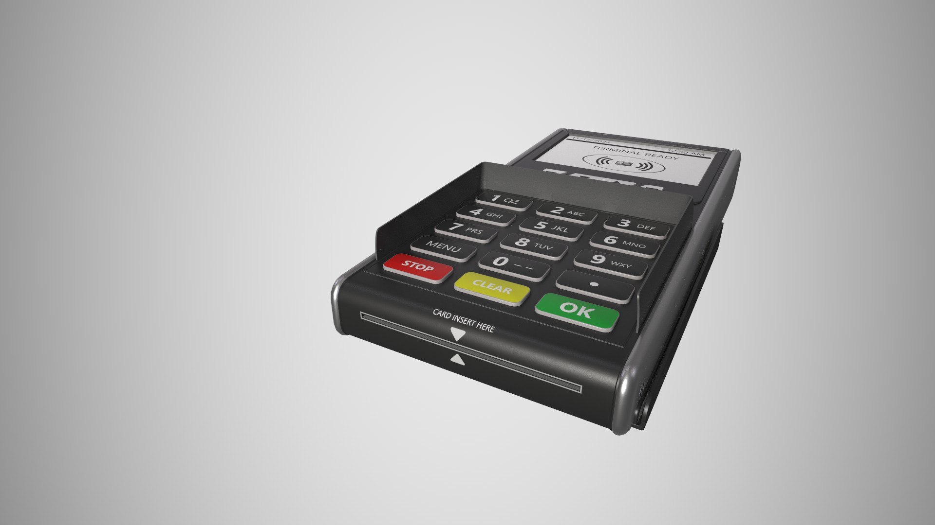 3D Card Reader Terminal - TurboSquid 2309507