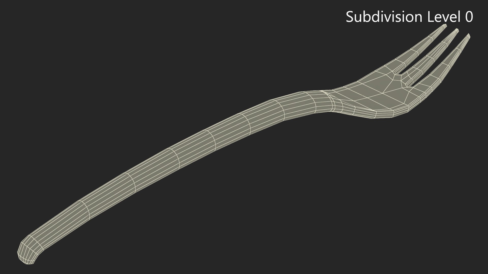 3D model Fish Fork Silver - TurboSquid 2183363
