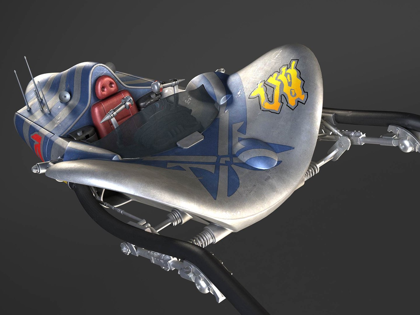 3d model of racer anakin pod