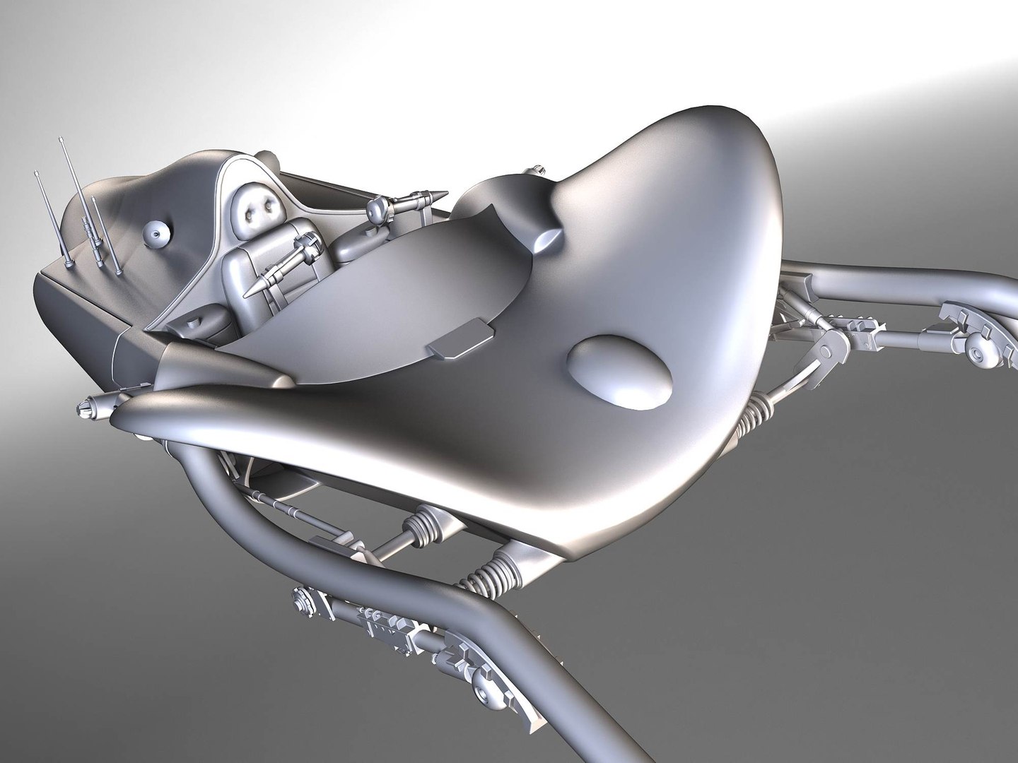 3d model of racer anakin pod