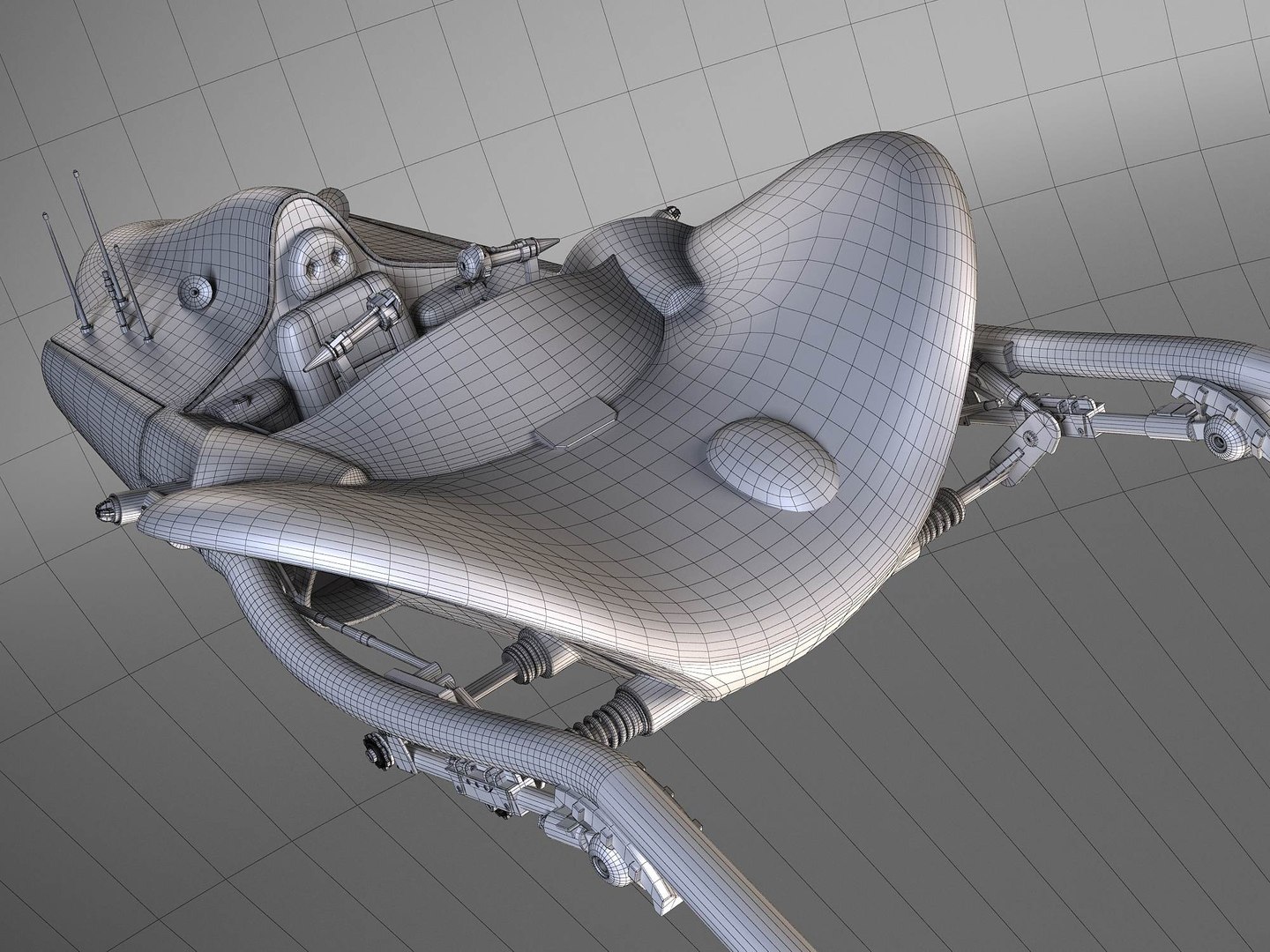 3d model of racer anakin pod