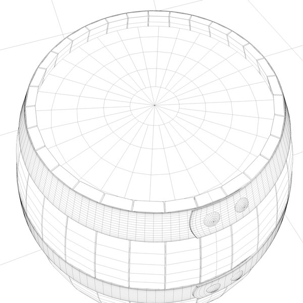 decorative barrel 3d model