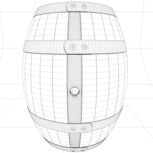 decorative barrel 3d model