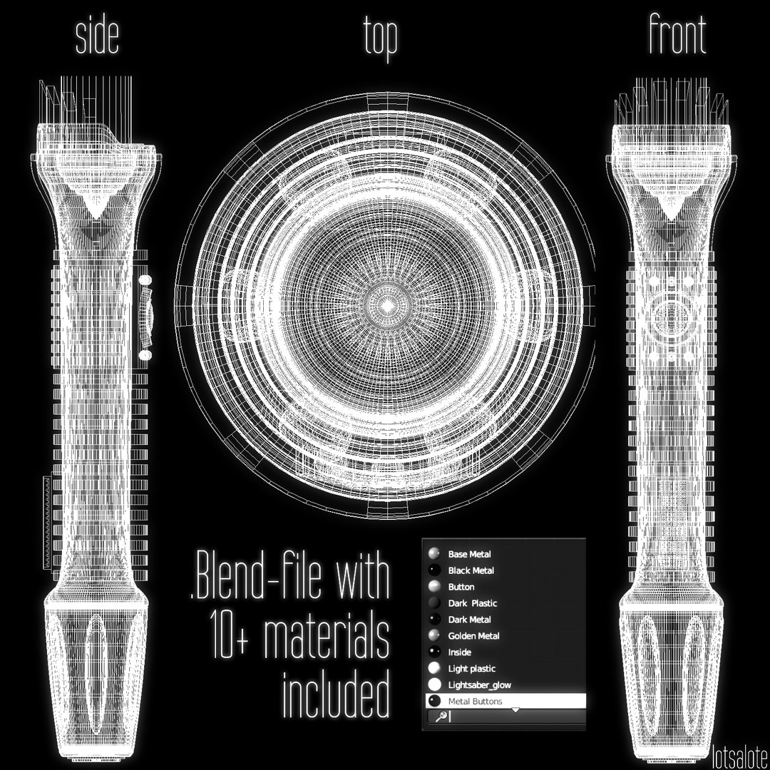 3d Model Lightsaber Light