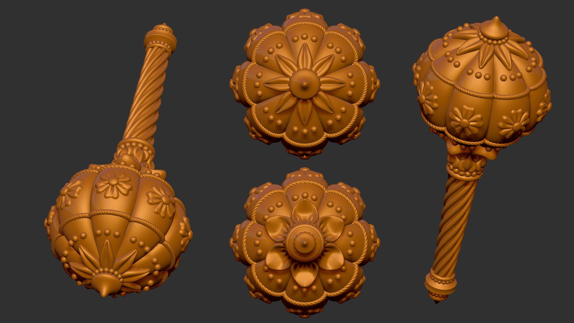 Gada Hanuman 01 Weapon Model - TurboSquid 2426795