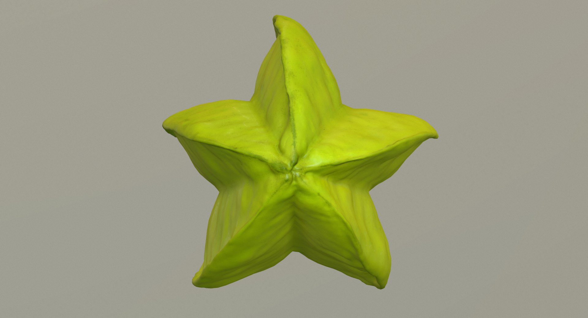3d model star fruit polys