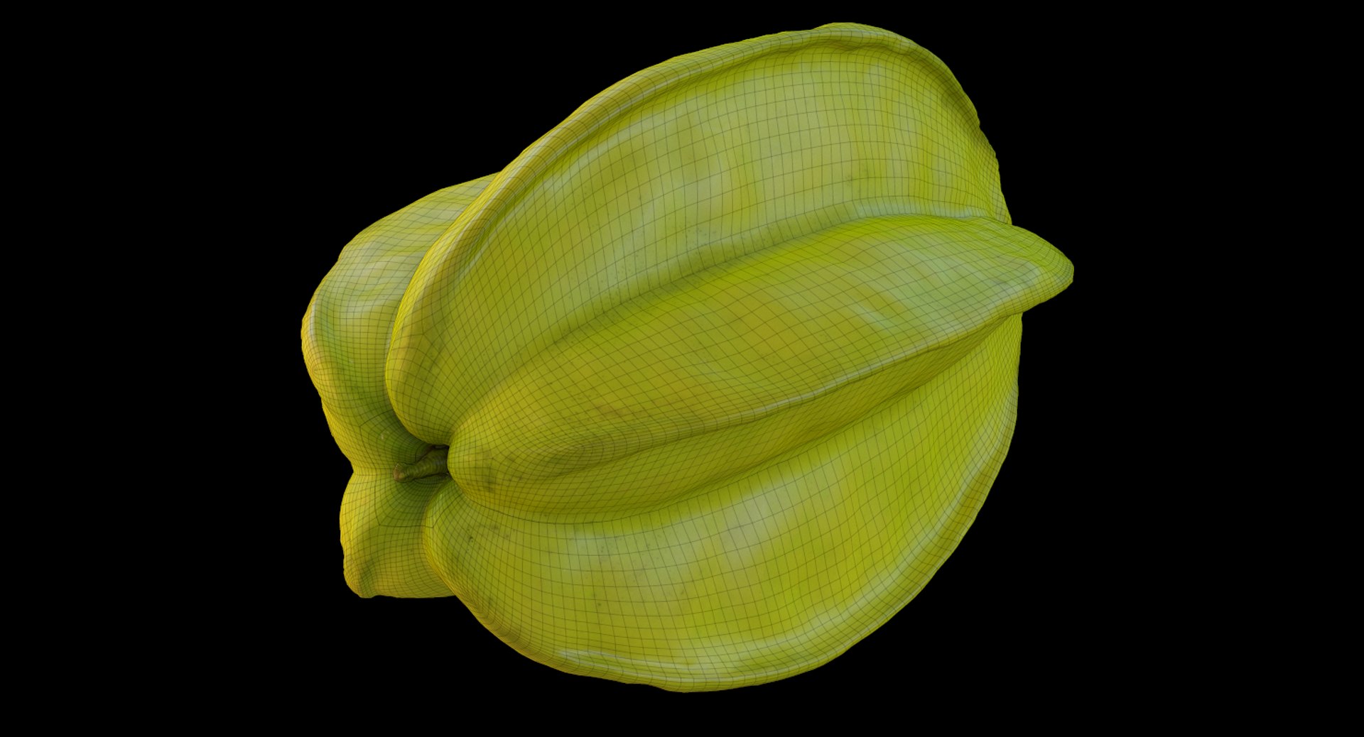 3d model star fruit polys