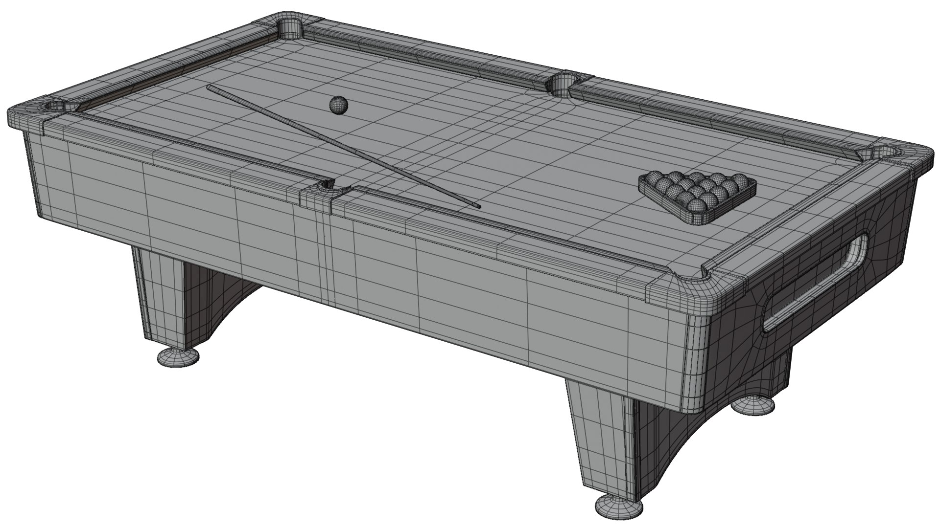 3D PoolTable8foot 01 C Model - TurboSquid 2258366