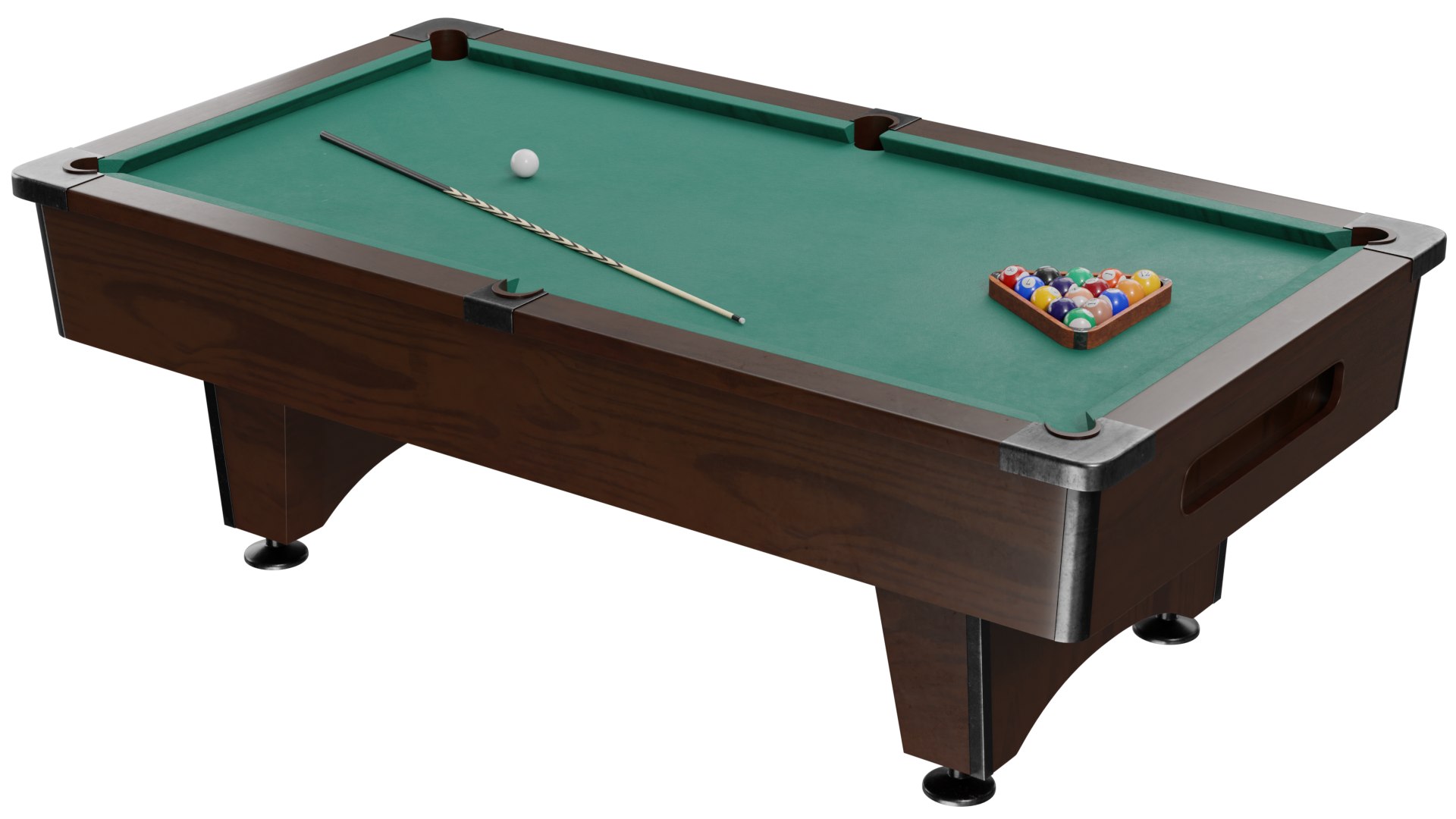 3D PoolTable8foot 01 C Model - TurboSquid 2258366