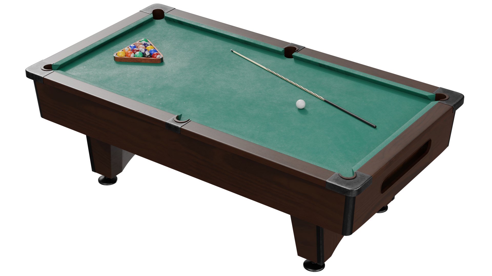 3D PoolTable8foot 01 C Model - TurboSquid 2258366