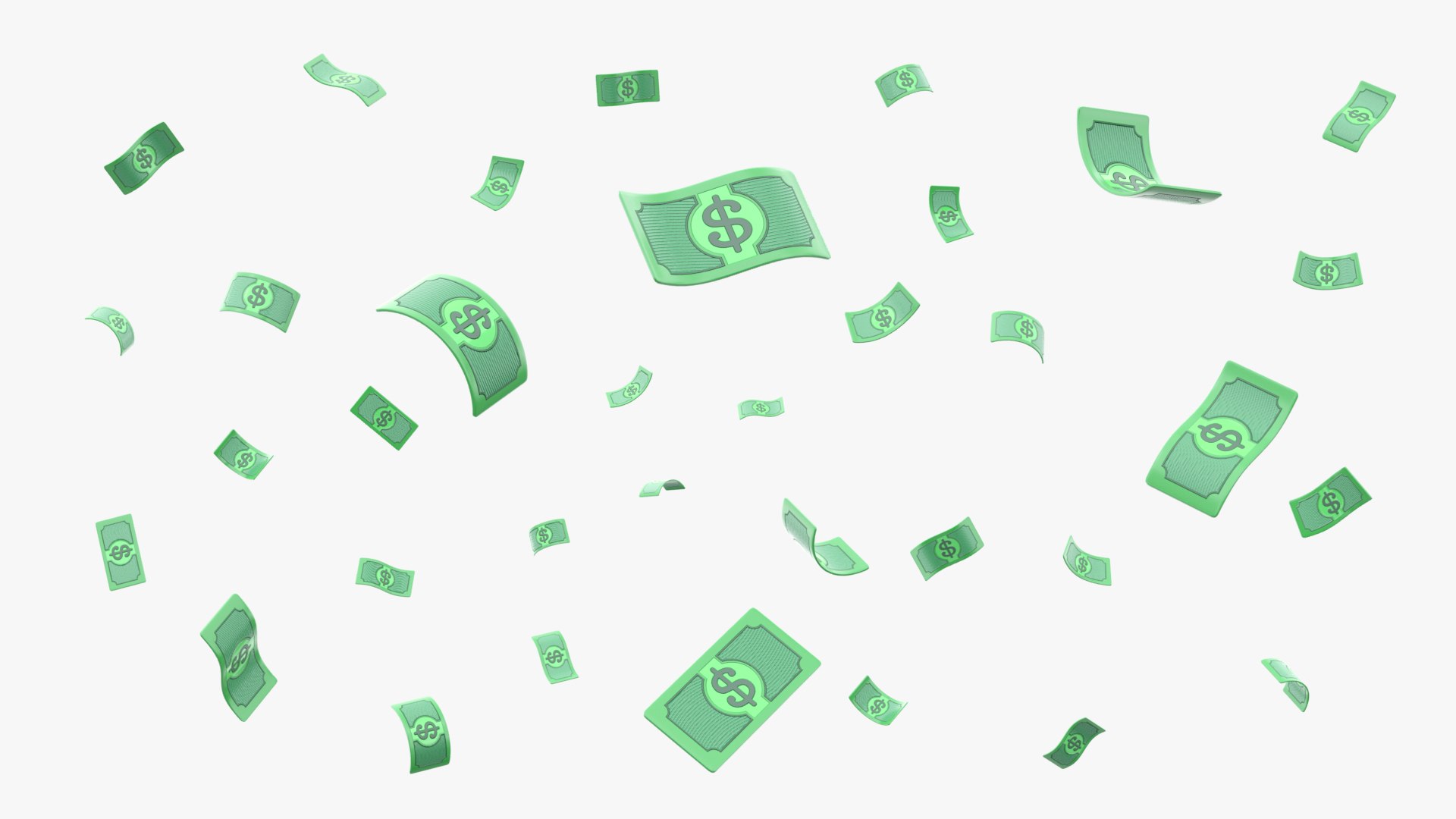 3D Money Bill Cartoon Generic Model - TurboSquid 1880261