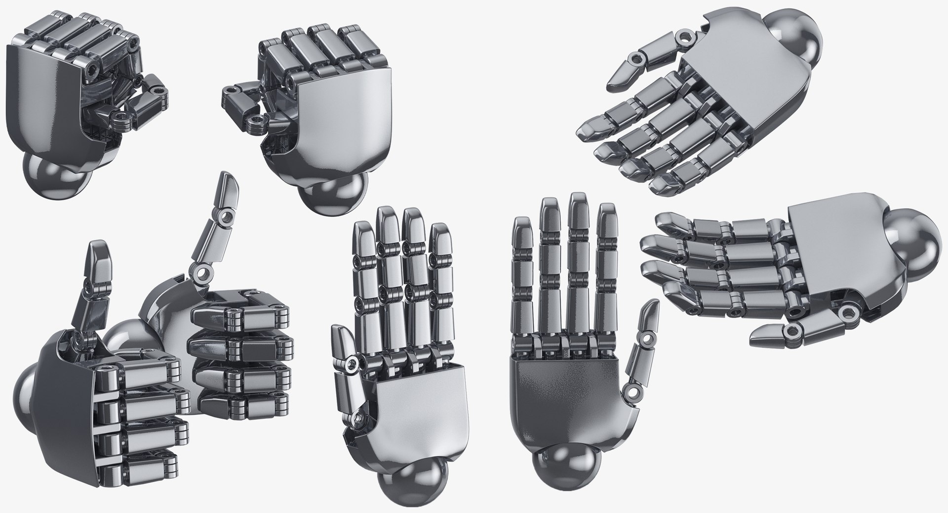Robots Hands Poses - 3D Model - TurboSquid 1522193