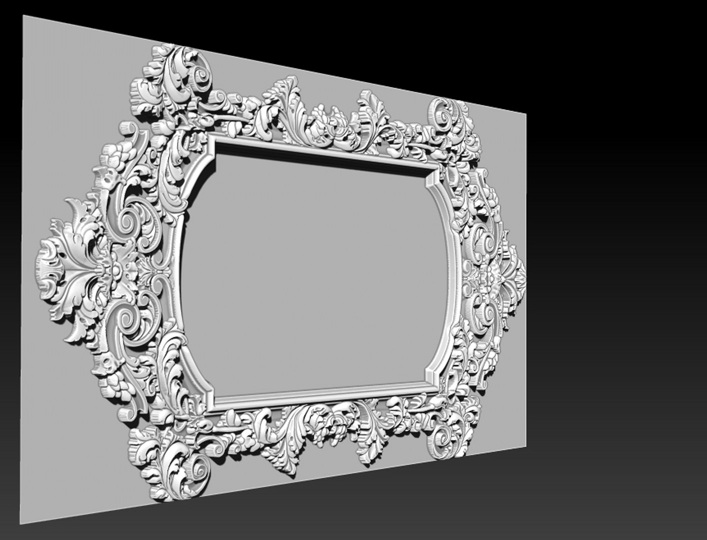 3D Stl Mirror Frame Classical - TurboSquid 1487555