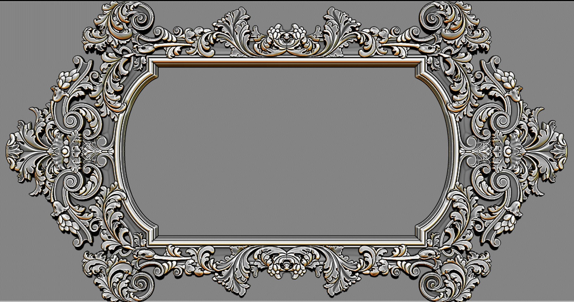 3D Stl Mirror Frame Classical - TurboSquid 1487555