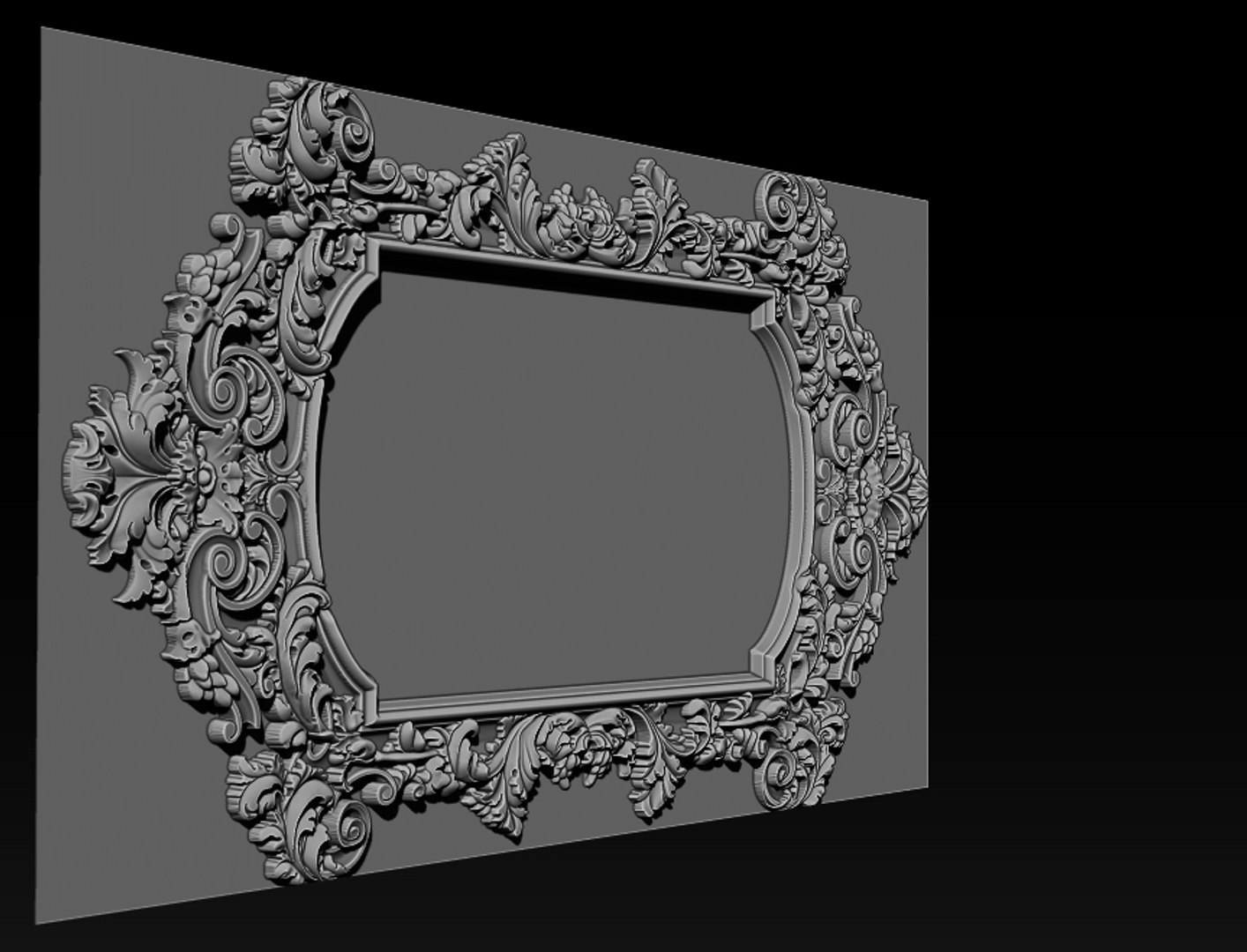3D Stl Mirror Frame Classical - TurboSquid 1487555