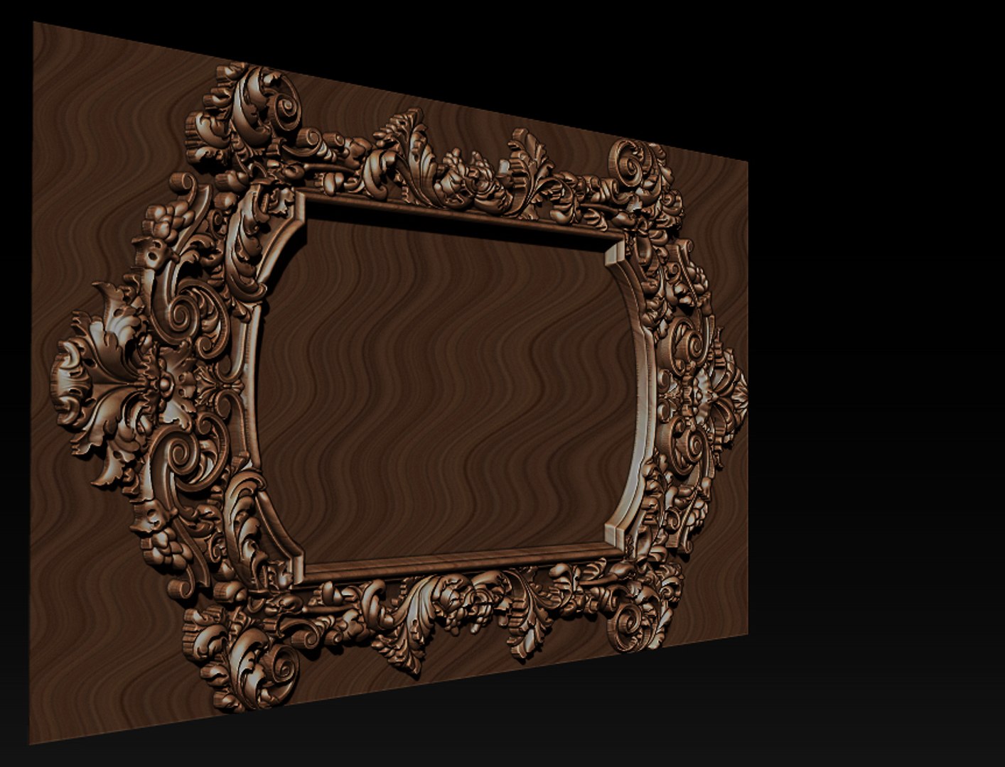 3D Stl Mirror Frame Classical - TurboSquid 1487555