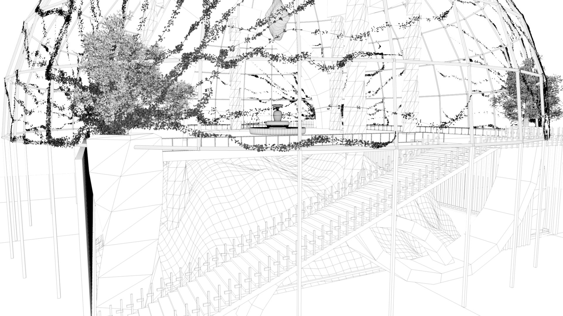 3D Arbor Dome Monument - TurboSquid 2002305