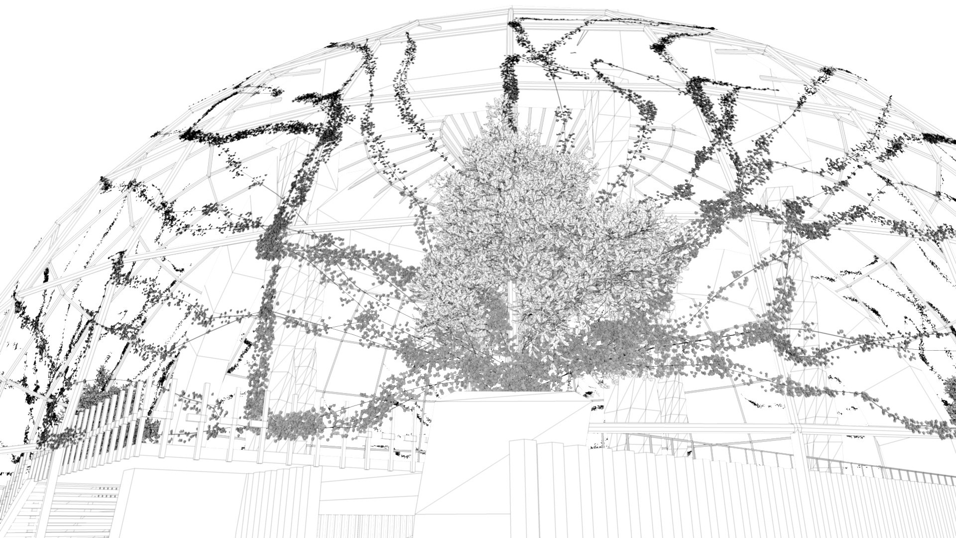 3D Arbor Dome Monument - TurboSquid 2002305