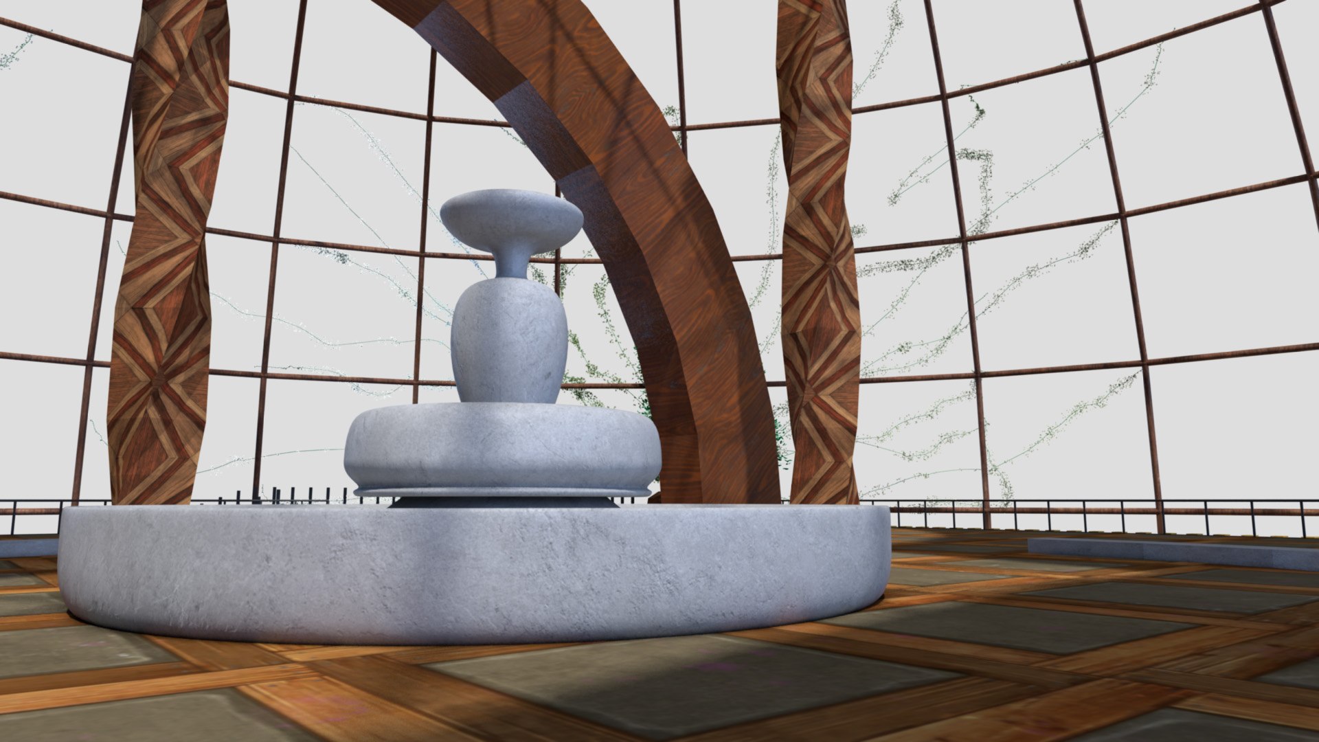 3D Arbor Dome Monument - TurboSquid 2002305