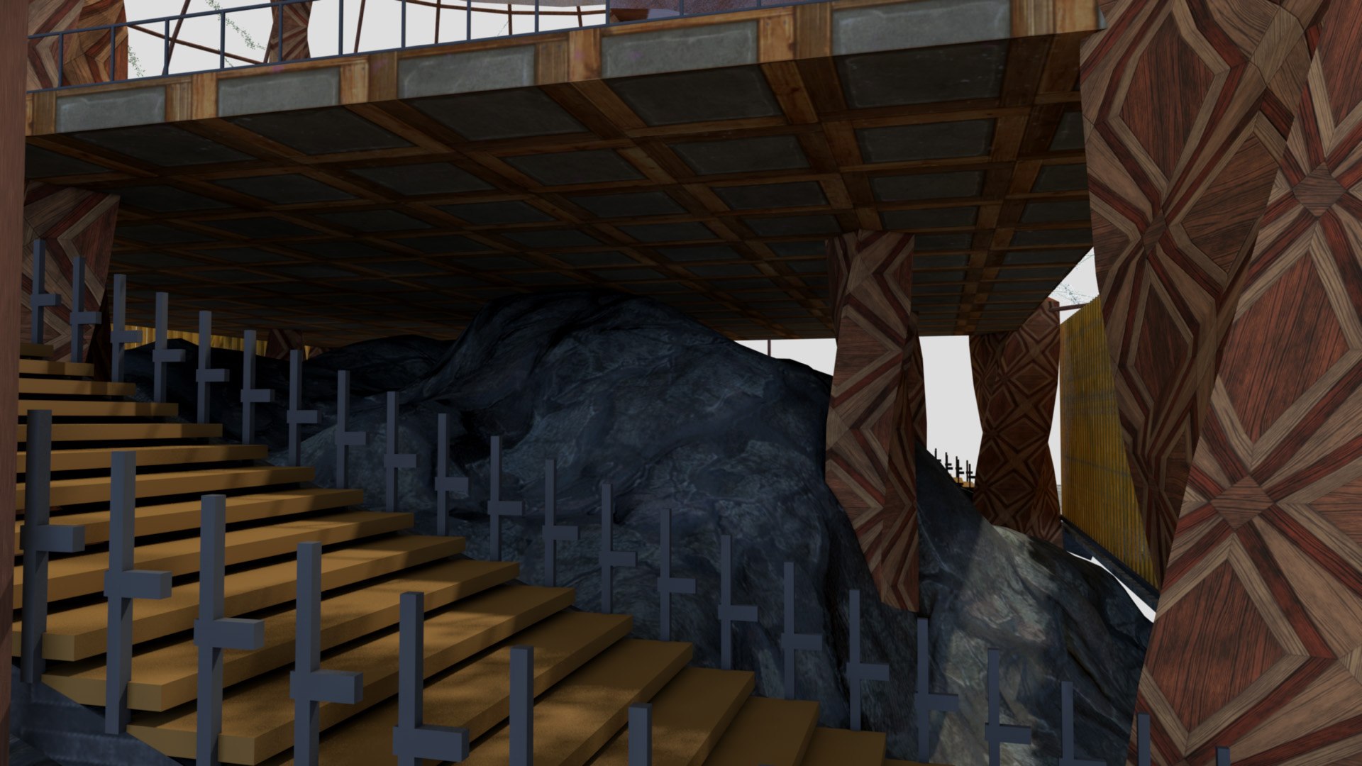 3D Arbor Dome Monument - TurboSquid 2002305