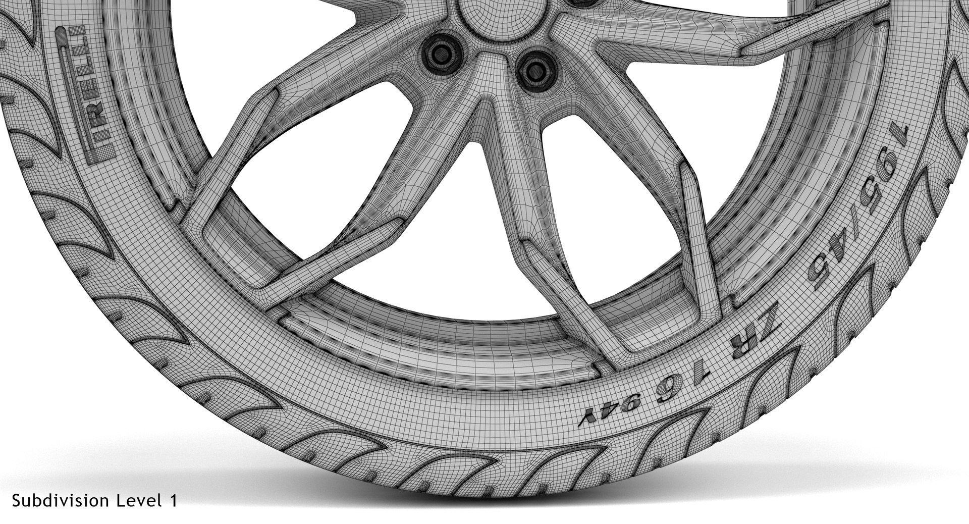 Pirelli Wheels 3D Model - TurboSquid 1605643