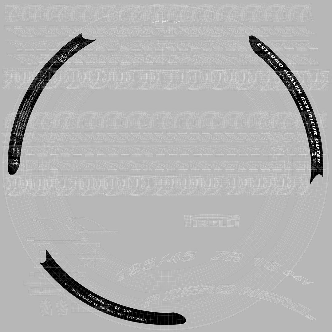 Pirelli Wheels 3D Model - TurboSquid 1605643