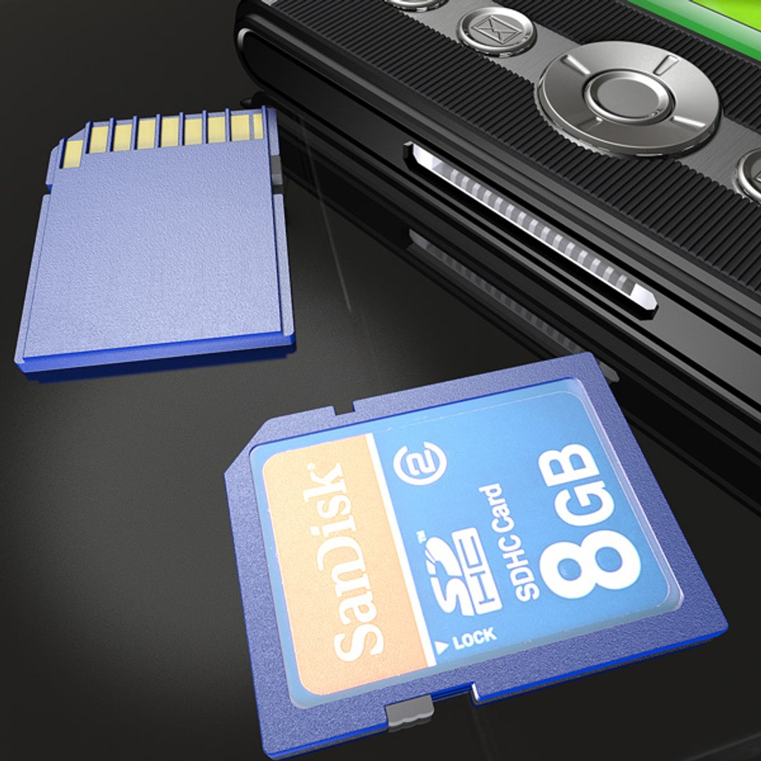 pda sd card 3d model