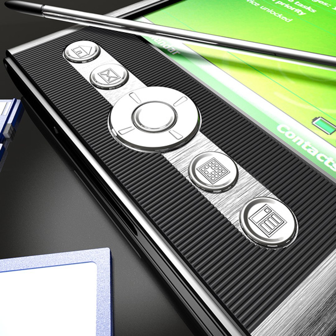 pda sd card 3d model