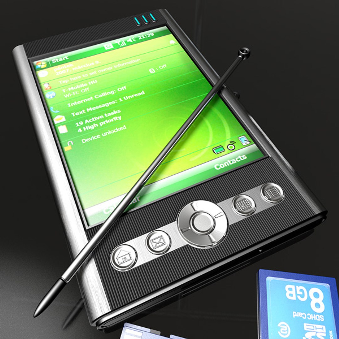 pda sd card 3d model