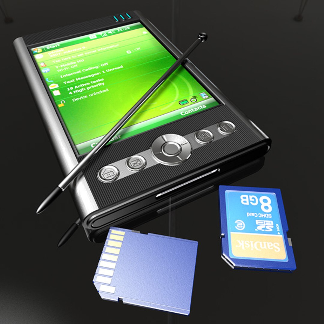 pda sd card 3d model