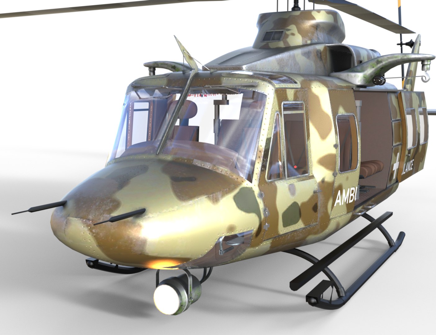 3D Military Rescue Helicopter Model - TurboSquid 2470378
