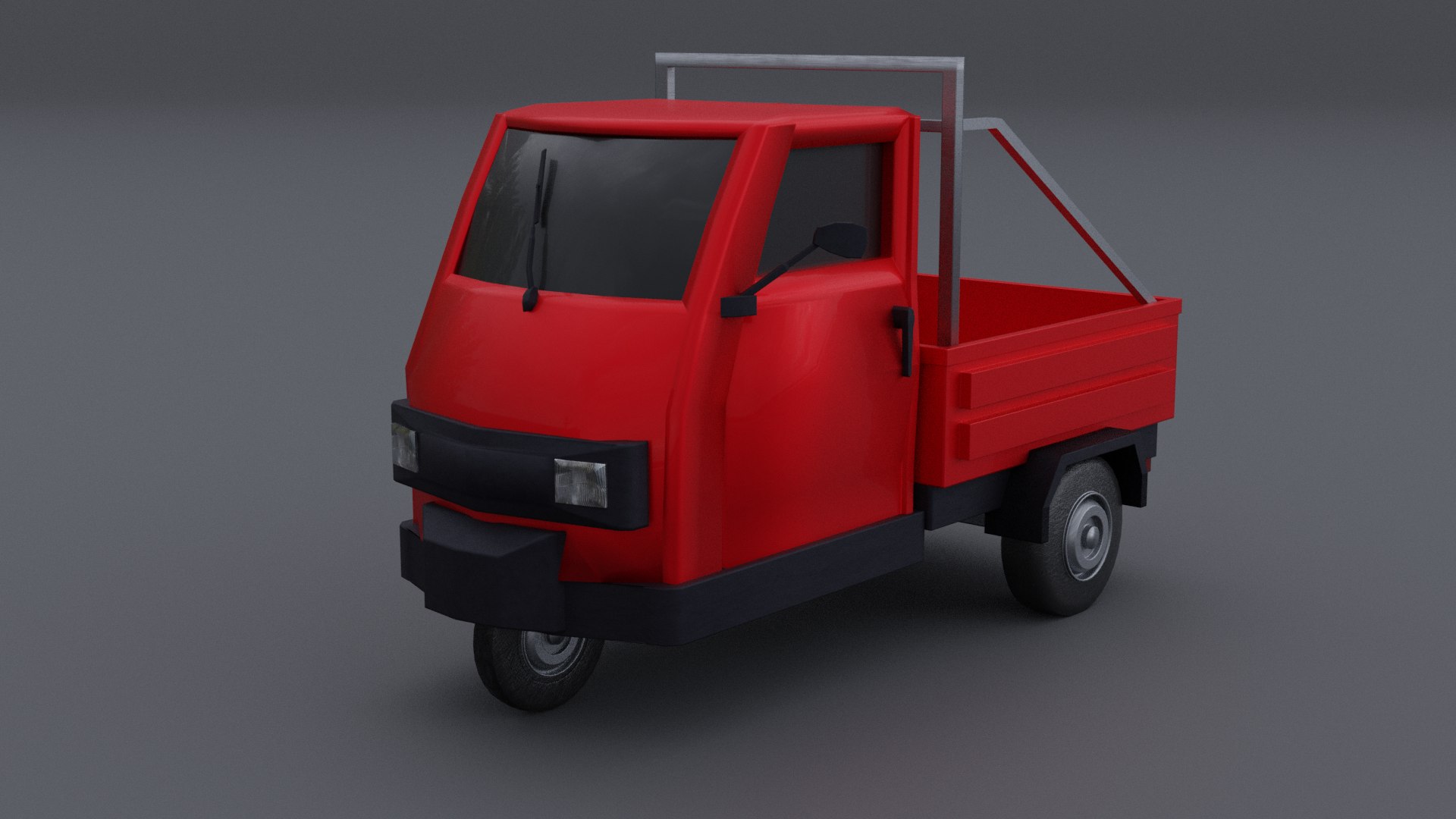 Free Ape Car Three-Wheeled Mini Transporter 3D - TurboSquid 2140686