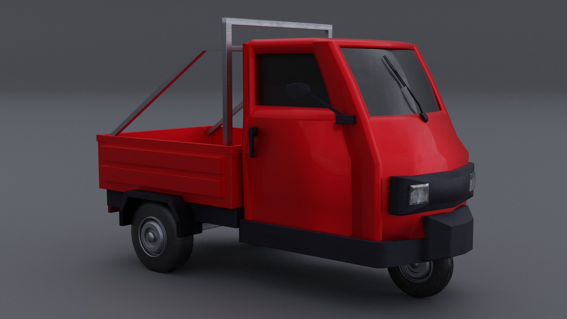 Free Ape Car Three-Wheeled Mini Transporter 3D - TurboSquid 2140686