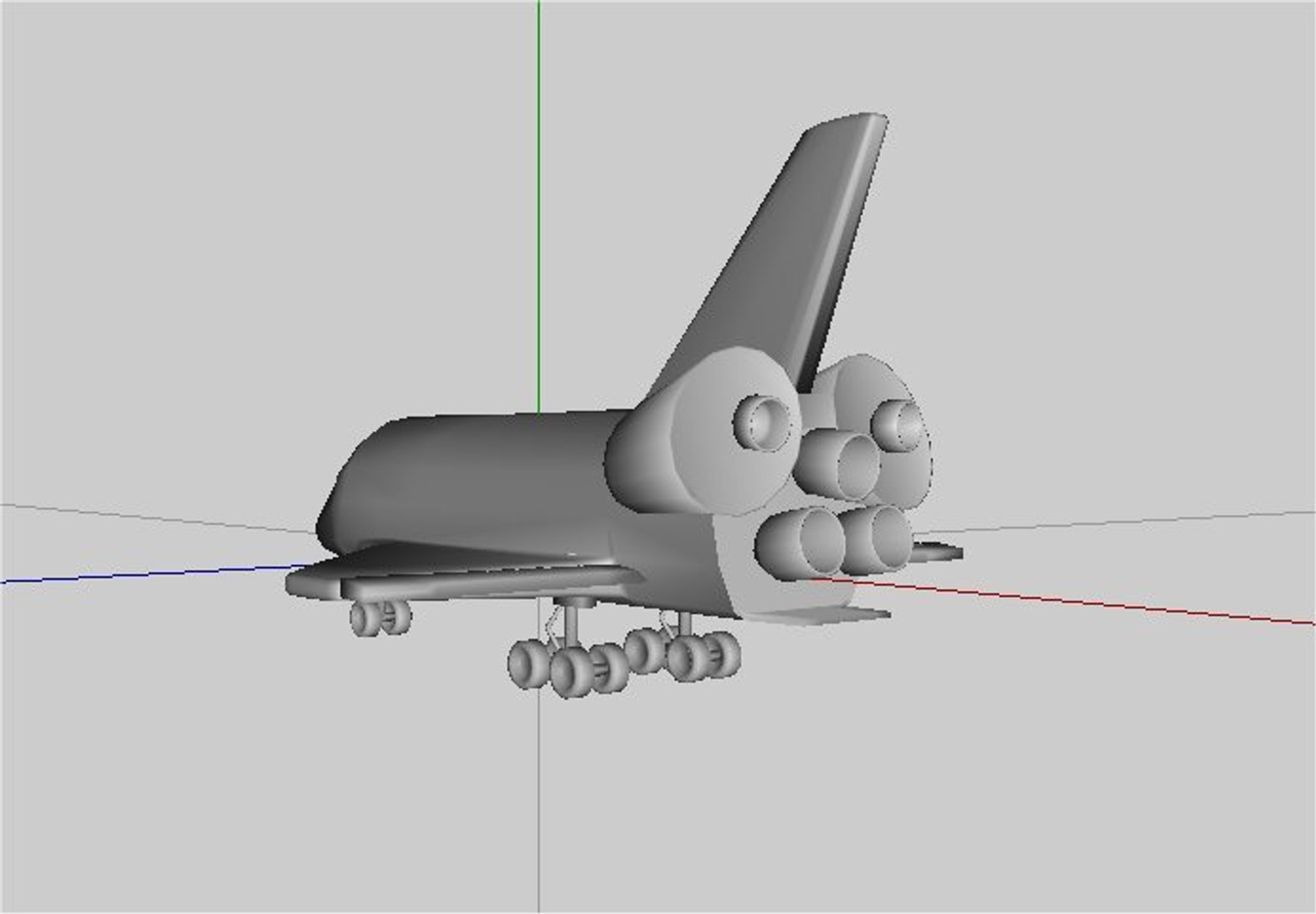 Free Space Shuttle 3d Model