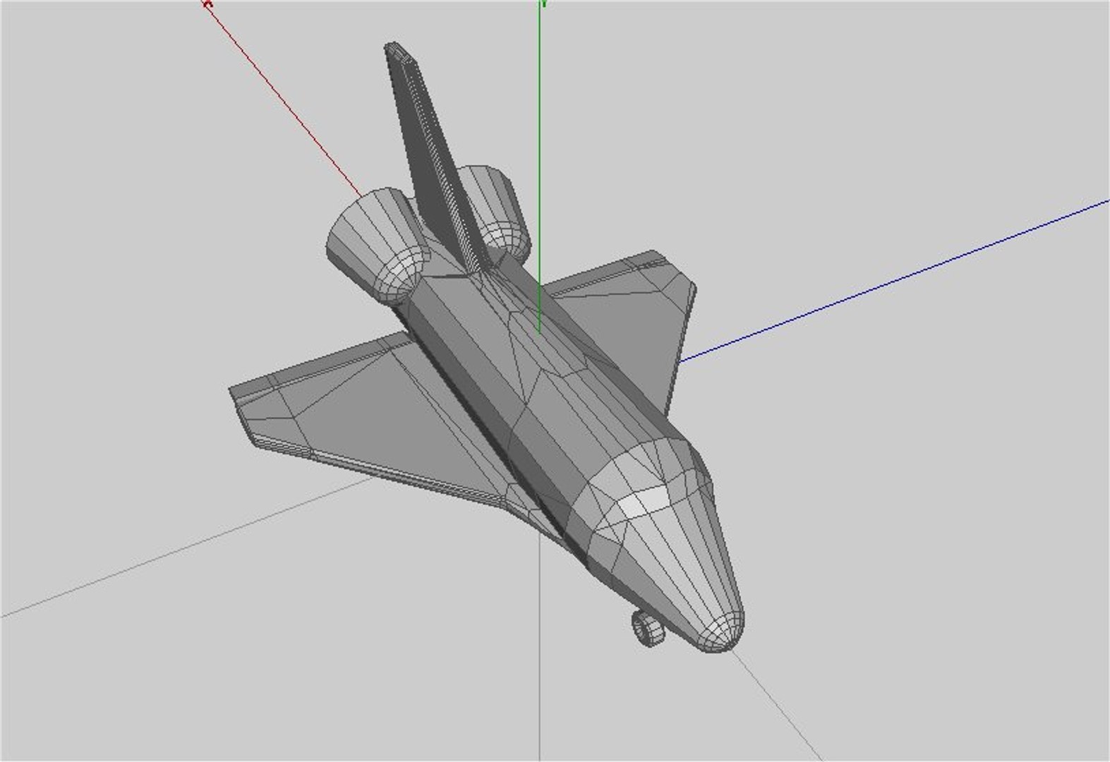 Free Space Shuttle 3d Model