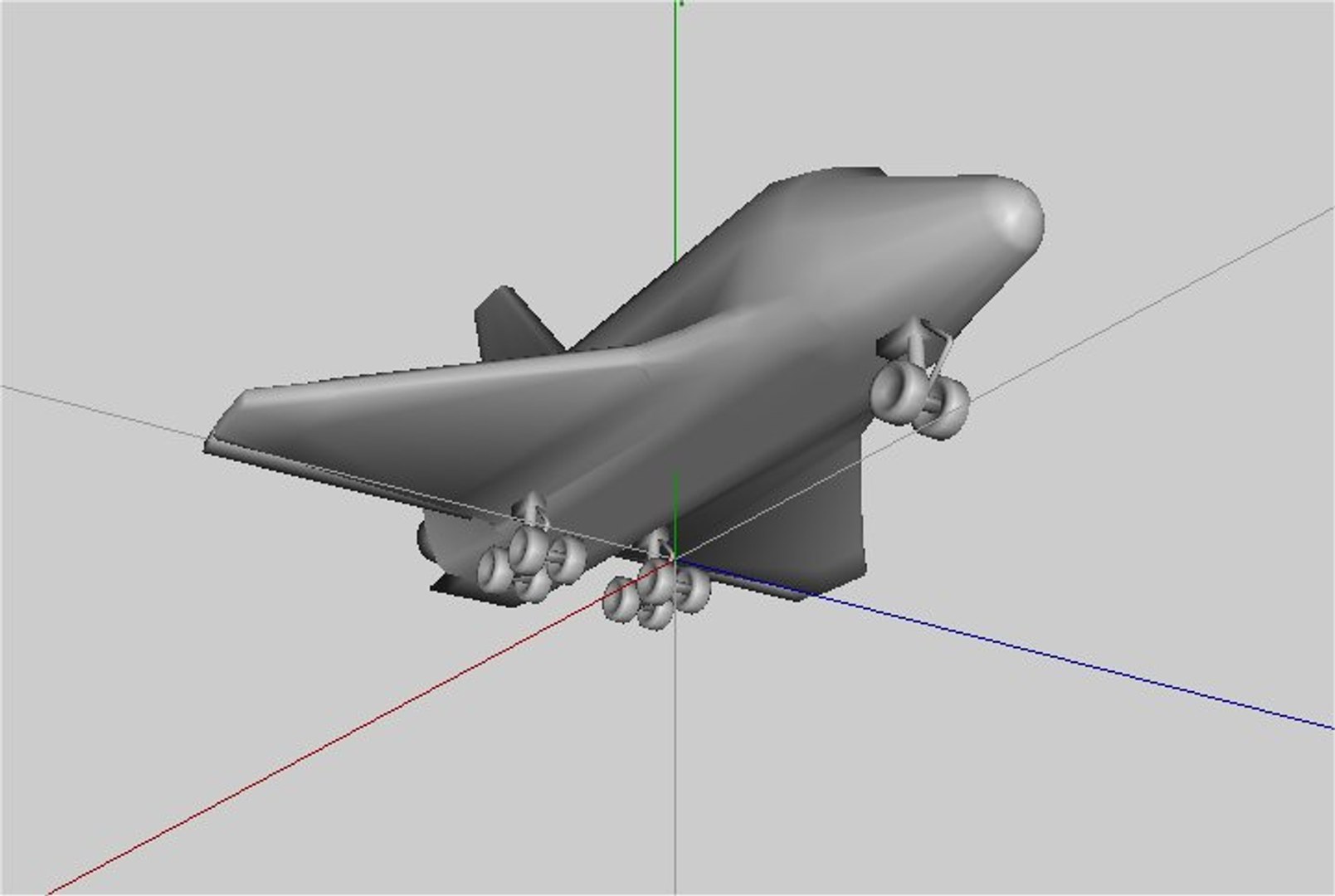 Free Space Shuttle 3d Model