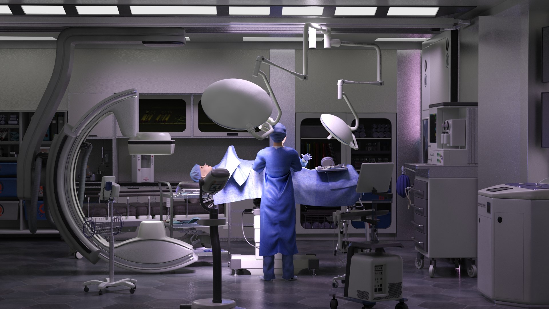 Surgery Room Pro Doctor Model - TurboSquid 1519885