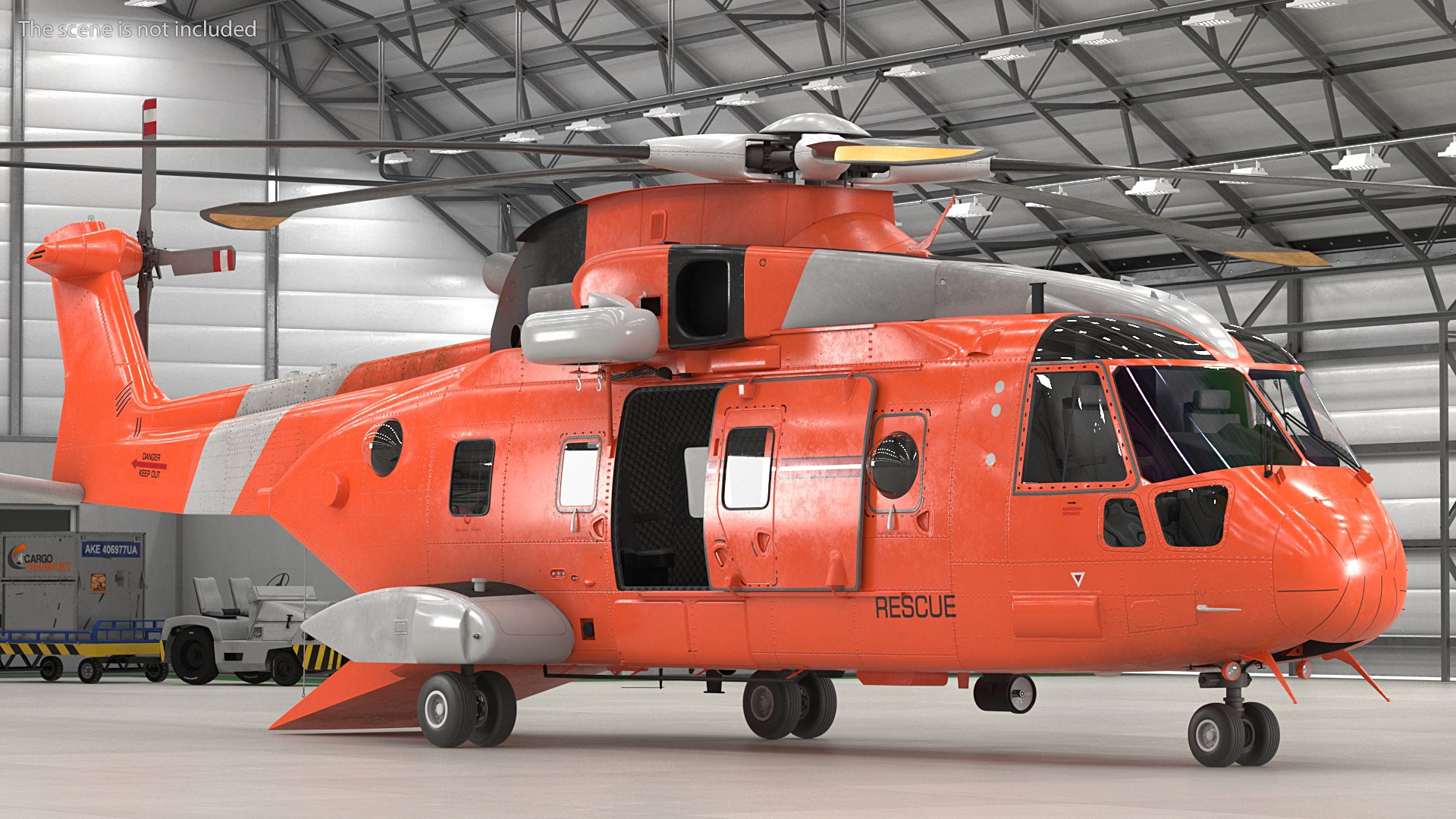 3D search rescue helicopter rigged - TurboSquid 1632836